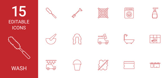 Wash icons Royalty Free Vector Image - VectorStock