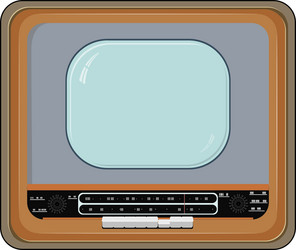 An old tv set Royalty Free Vector Image - VectorStock