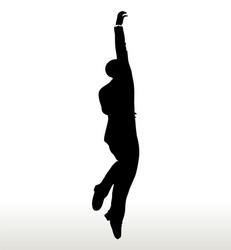 Hanged man silhouette Royalty Free Vector Image
