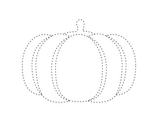 Dashed cherry outline for coloring book template Vector Image