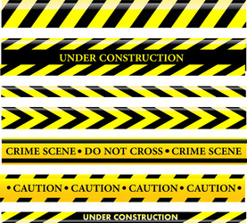 Caution tape stripe danger line police hazard do Vector Image
