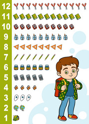 Counting game for preschool children educational Vector Image