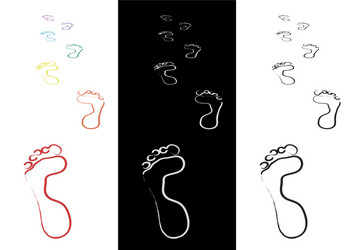 Rainbow Footprint Vector Images (over 180)