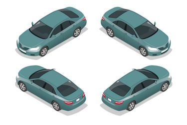 Blue Sedan Car Vector Images (over 2,700)