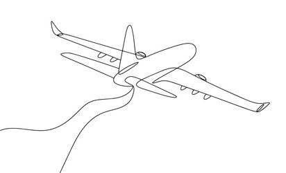 One Line Airplane Vector Images (over 1,000)