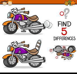 Find the differences task for kids Royalty Free Vector Image