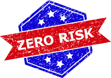 Zero risk watermark stamp Royalty Free Vector Image