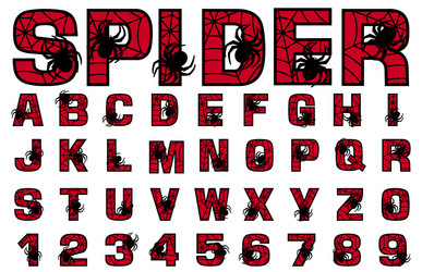 Spider Alphabet Letter Vector Images (over 310)
