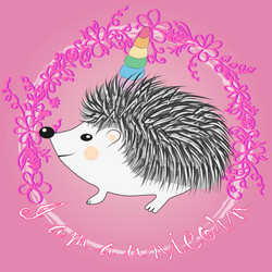 Unicorn Hedgehog Cartoon Vector Images (over 210)