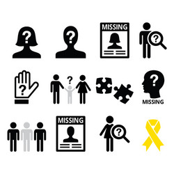 Missing person poster template Royalty Free Vector Image