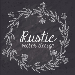 Rustic design Royalty Free Vector Image - VectorStock