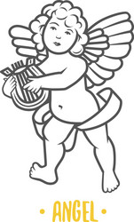 Angel god Royalty Free Vector Image - VectorStock