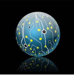 Cartoon energy spheres magic fantasy orb asset Vector Image