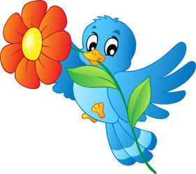 Cute bird cartoon Royalty Free Vector Image - VectorStock