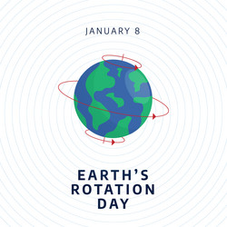 Flyers commemorating earths rotation day or its Vector Image