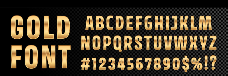 Yellow gold alphabet letter p logo company icon Vector Image