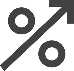 High percentage Royalty Free Vector Image - VectorStock