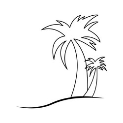 Palm Tree Line Art Vector Images (over 7,000)