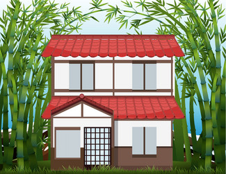 Forest Bamboo House Vector Images (over 120)
