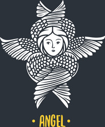 Angel god Royalty Free Vector Image - VectorStock