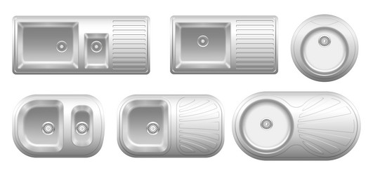 Kitchen Sink Top View Vector Images (over 320)