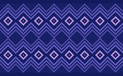 Embroidery ethnic pattern geometric jacquard Vector Image
