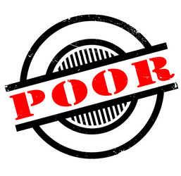 Poor rubber stamp Royalty Free Vector Image - VectorStock