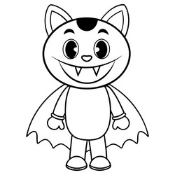 Fun and spooky halloween coloring pages for kids Vector Image