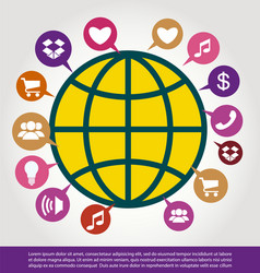 Public relations background Royalty Free Vector Image