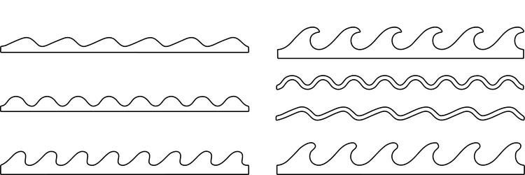 Paint dripping line set liquid Royalty Free Vector Image