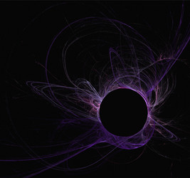 Space fantasy of purple planetary system on dark Vector Image