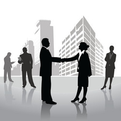 Business arrangement Royalty Free Vector Image