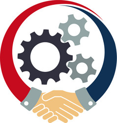 Industrial logo isolated on transparent background