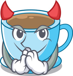 Devil almond milk cartoon in character design Vector Image