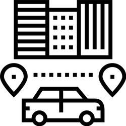 Driving school lesson onboarding icons set Vector Image