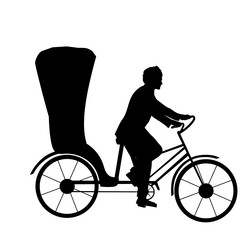 Rickshaw Pedicab Cycle Vector Images (over 110)