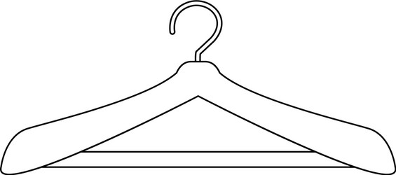 Isolated cloth hanger on white background Vector Image