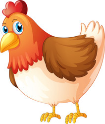 A fat hen Royalty Free Vector Image - VectorStock