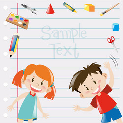 Boy and Girl Writing Vector Images (over 2,600)