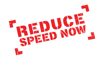 Reduce speed now rubber stamp Royalty Free Vector Image