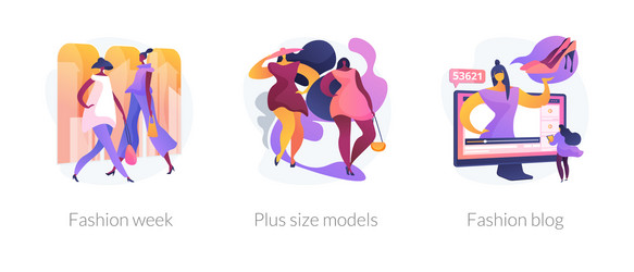 Fashion event concept metaphors Royalty Free Vector Image