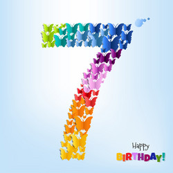 Happy birthday greeting card with gold glitter Vector Image