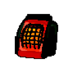 Burner heater gas game pixel art Royalty Free Vector Image