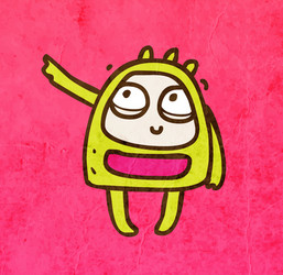 Alien Pointing Cute Vector Images (over 130)