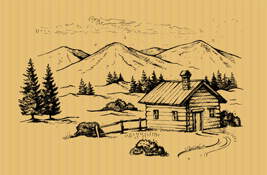 Mountains Cabin Vector Images (over 4,500)