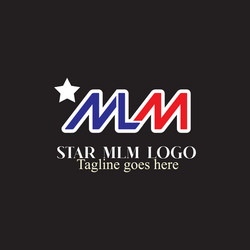 Initial mlm logo Royalty Free Vector Image - VectorStock