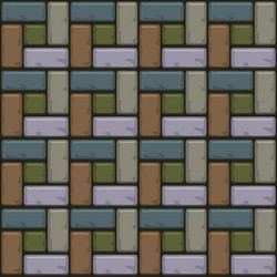 Texture of colored stone tiles seamless Royalty Free Vector