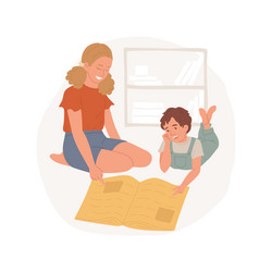 Student job isolated cartoon Royalty Free Vector Image