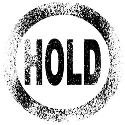 Put on hold rubber stamp Royalty Free Vector Image