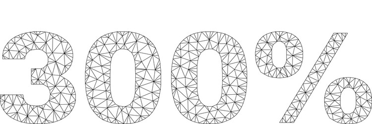 Polygonal carcass 101 text caption Royalty Free Vector Image